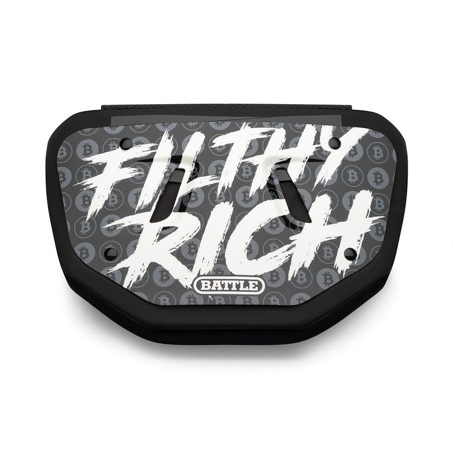 Football Filthy Rich Back Plate - Adult & Youth | Battle Sports