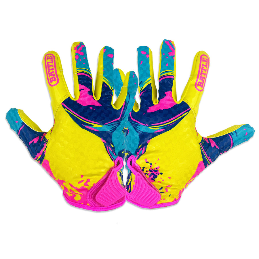 Alien Chameleon Receiver Football Gloves | Battle Sports