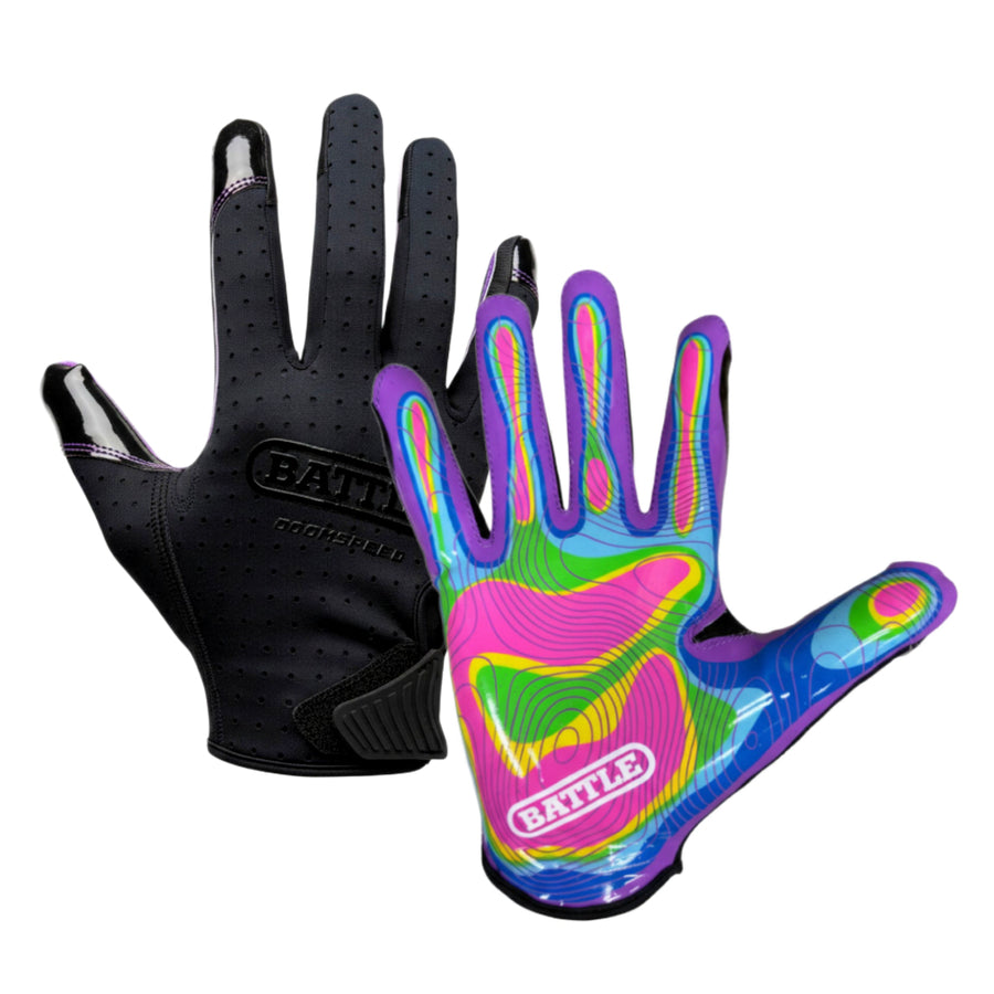 Heat Map Doom Speed Receiver Football Gloves | Battle SuperStick Grip